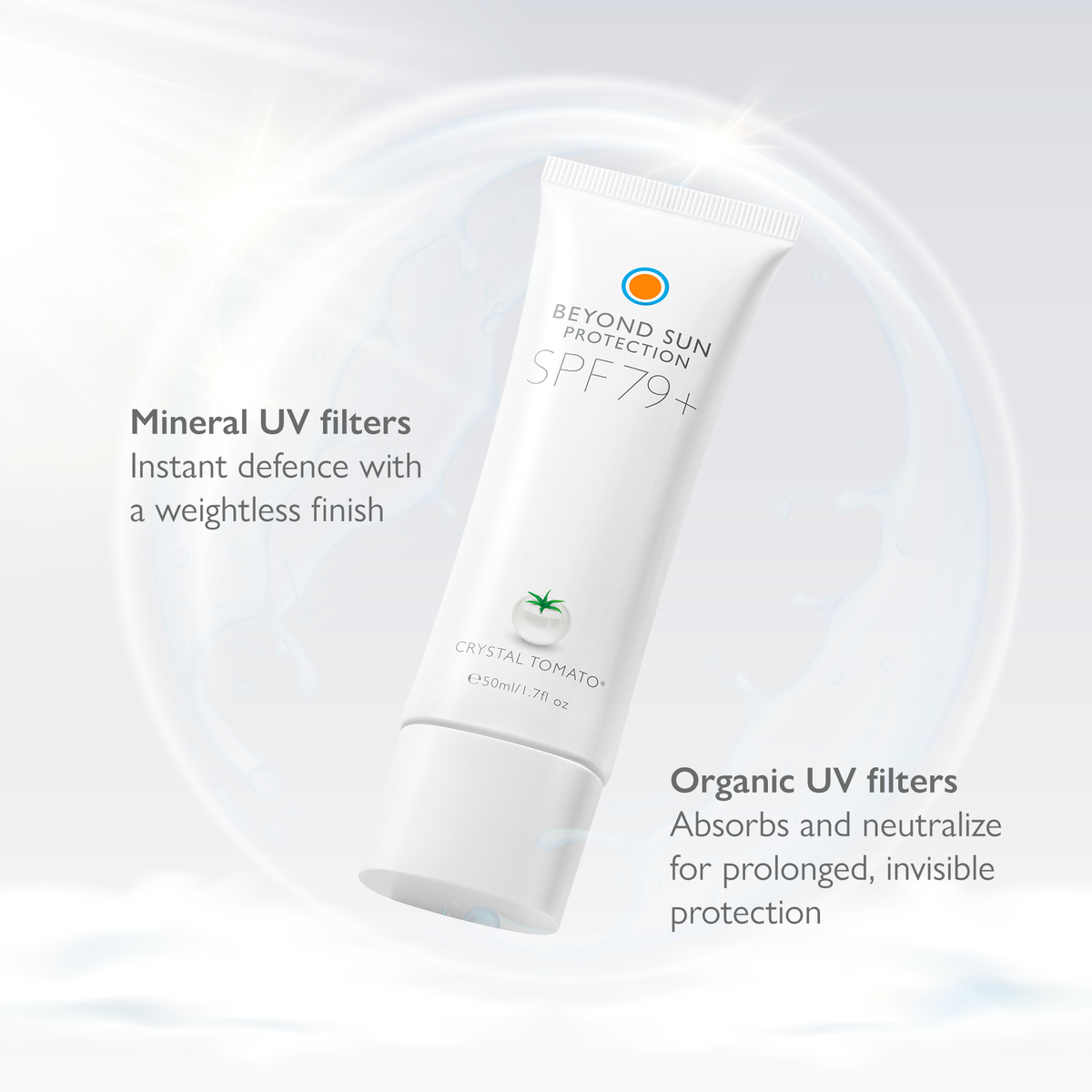 CRYSTAL TOMATO® Beyond Sun Protection | SPF Sunscreen & Blue Light ...